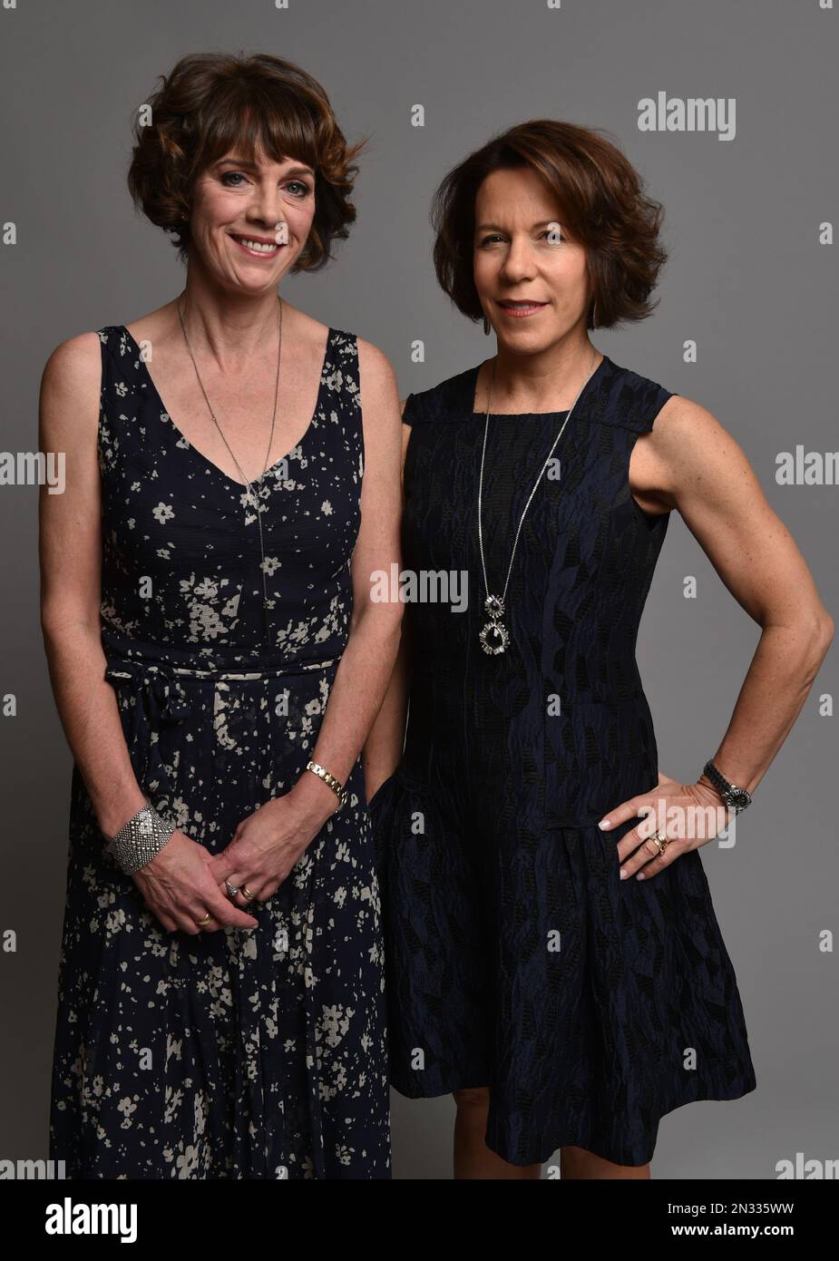 Dana Perry, left, and Ellen Gossenberg Kent pose for a portrait during ...