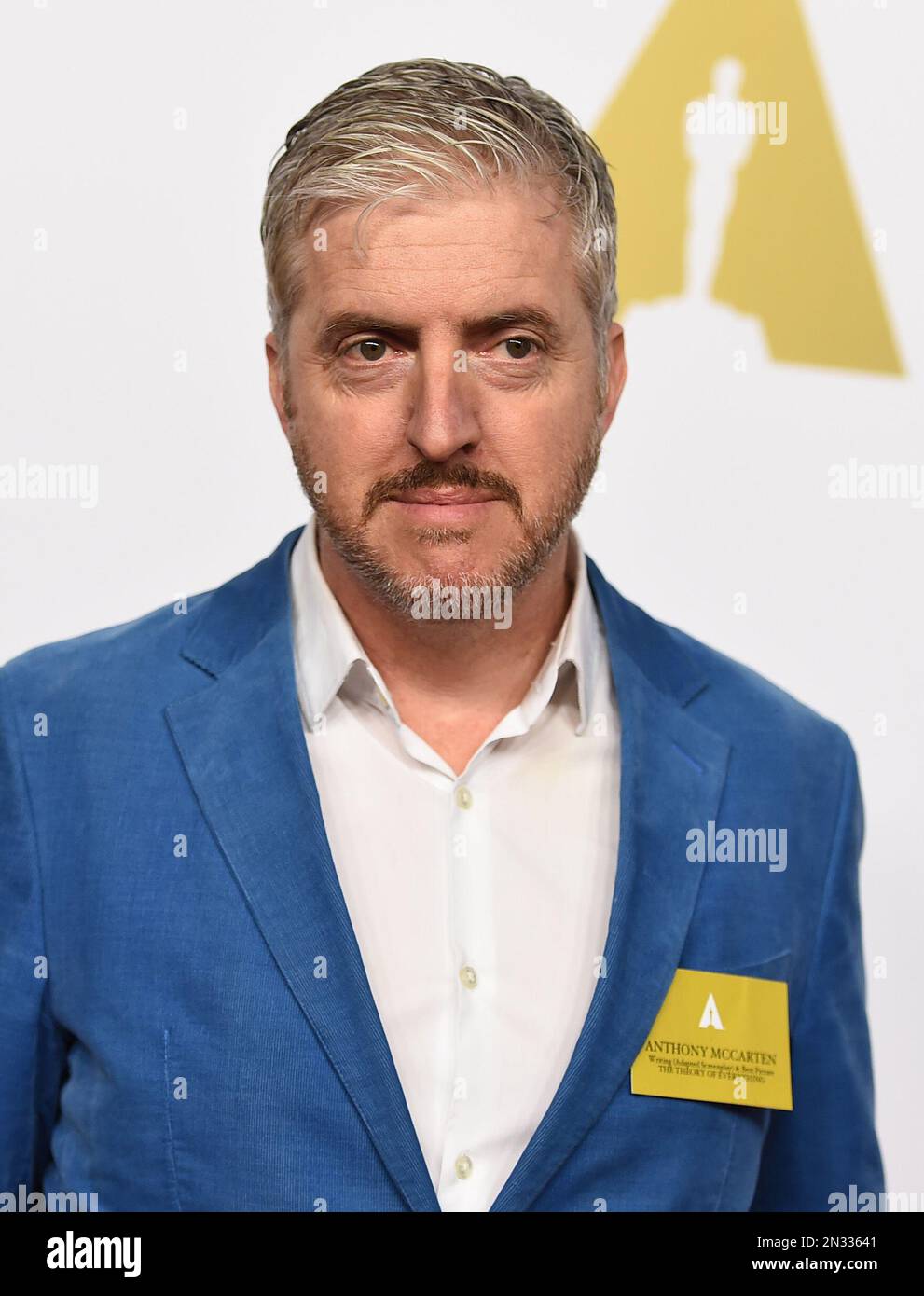 Anthony McCarten arrives at the 87th Academy Awards nominees luncheon ...