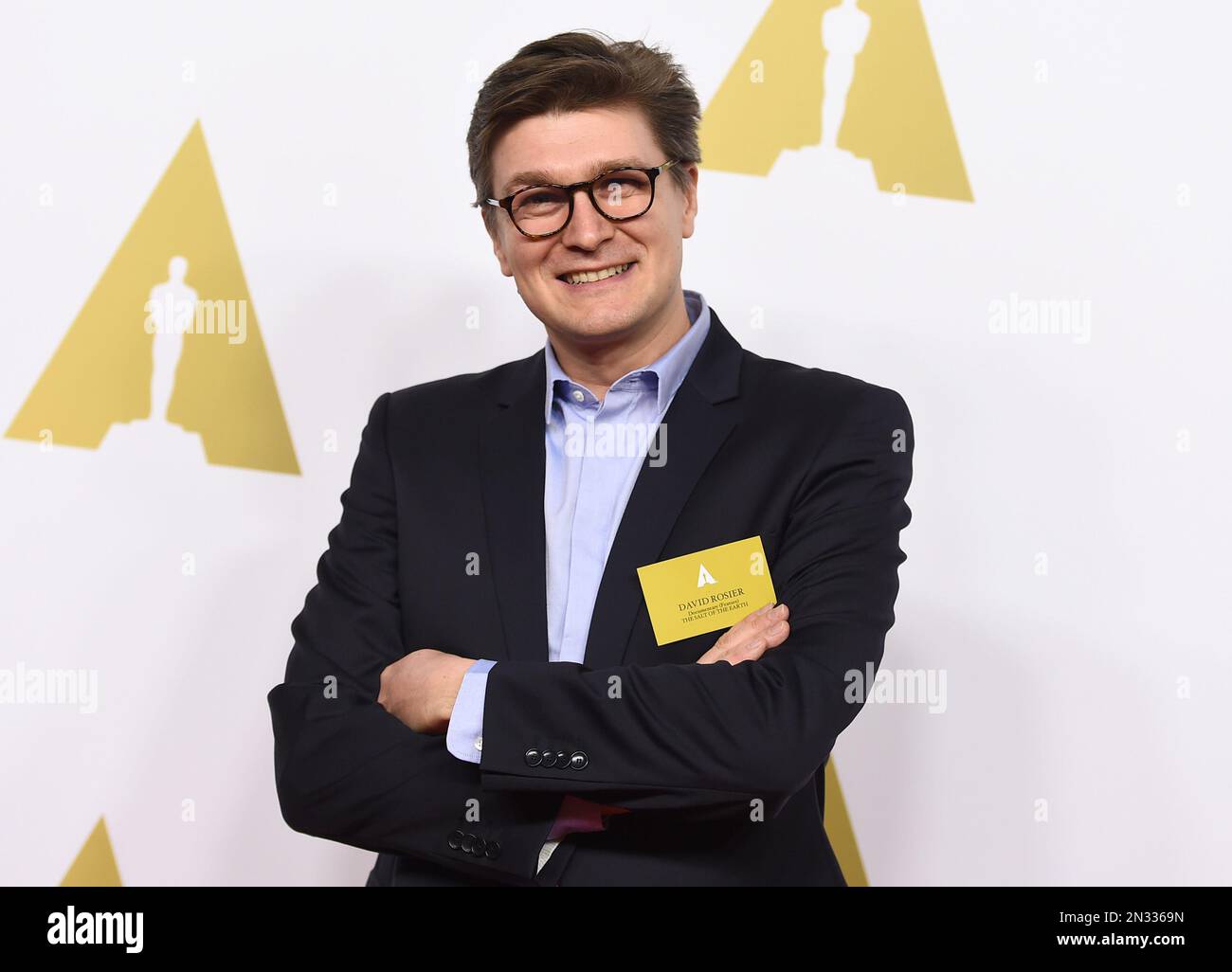 David Rosier arrives at the 87th Academy Awards nominees luncheon at ...