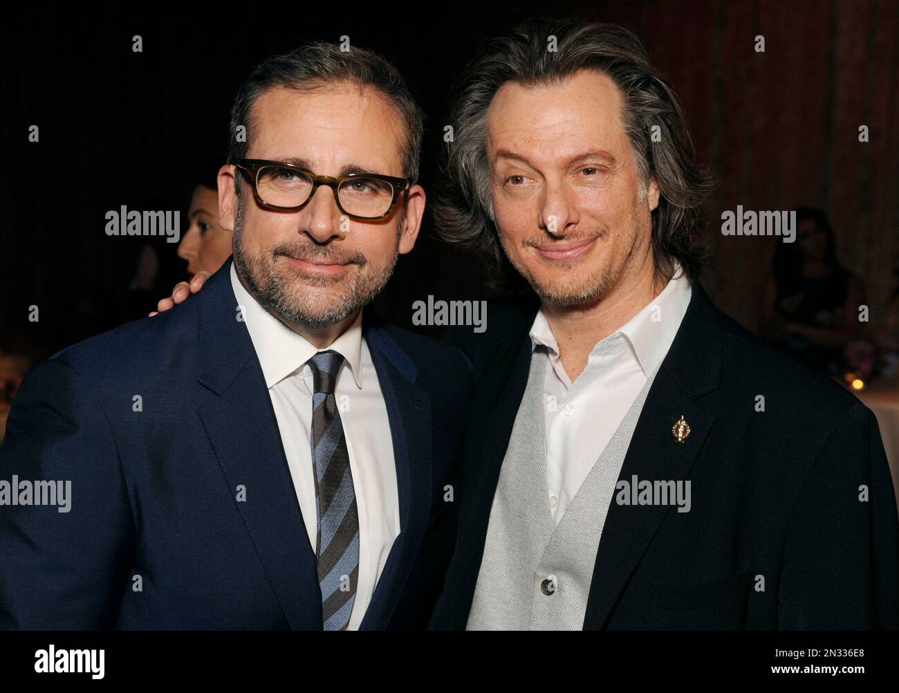 Steve Carell, left, and Bill Corso attend the 87th Academy Awards ...