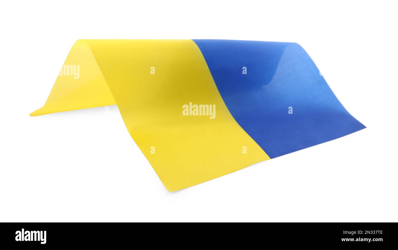 National flag of Ukraine isolated on white Stock Photo - Alamy