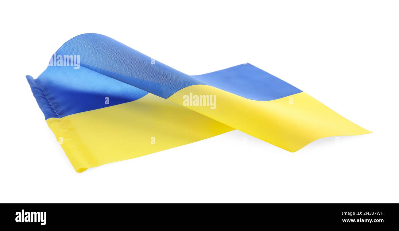 National flag of Ukraine isolated on white Stock Photo - Alamy