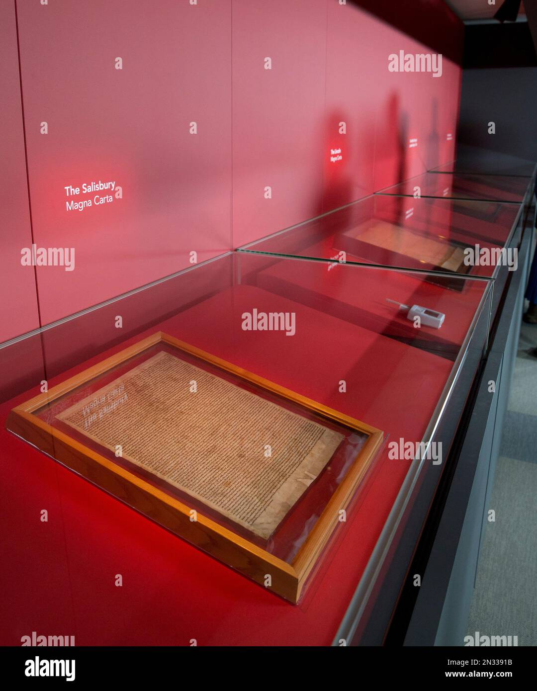 A general view of four of the original surviving Magna Carta ...