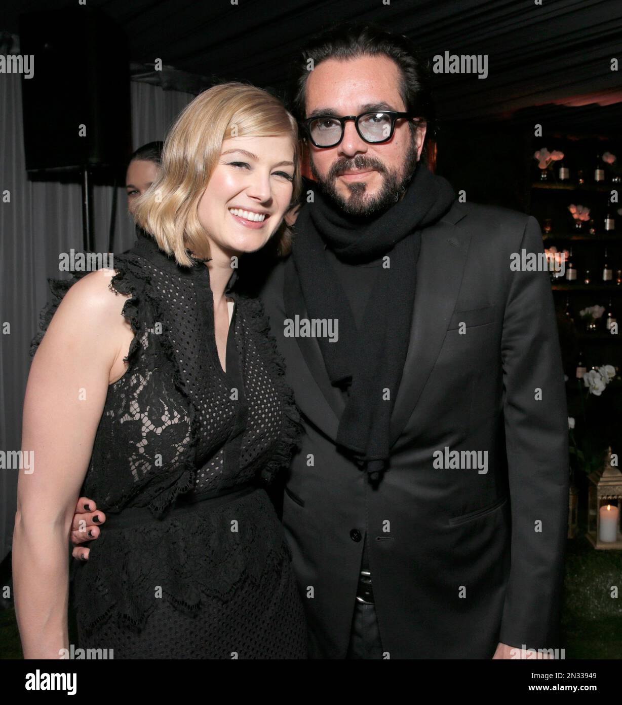 Virtuosos Award recipient Rosamund Pike and SBIFF director Roger ...