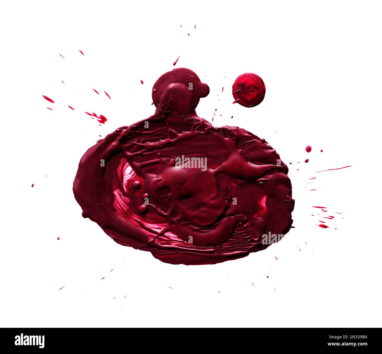 Magenta pink watercolor background Cut Out Stock Images & Pictures - Alamy