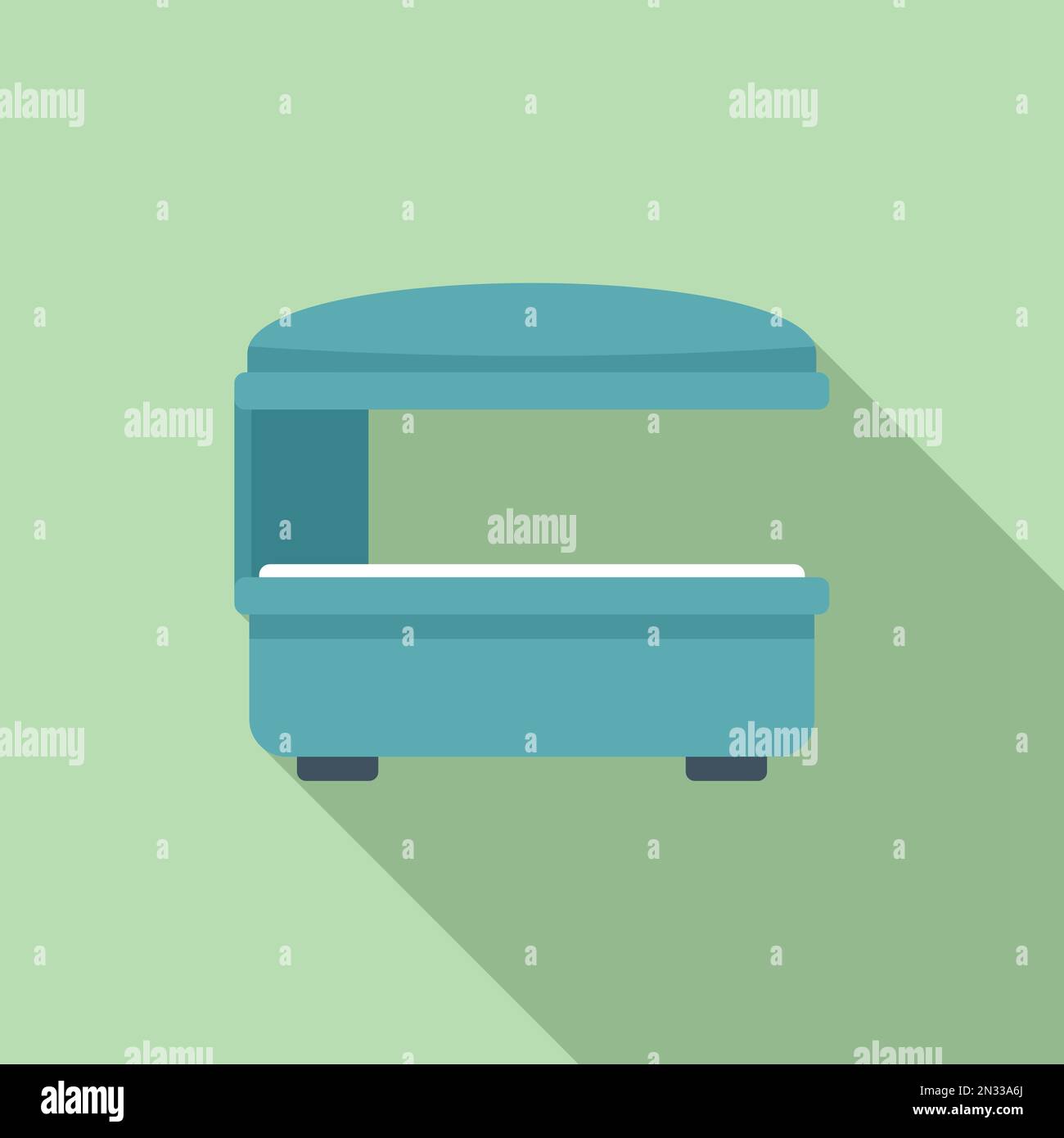 Solarium icon flat vector. Tan bed. Sun spa Stock Vector Image & Art ...