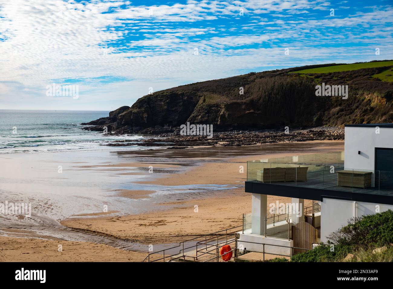 Praa Sands,Cornwall,7th February 2023,There was a glorious sunshine ...
