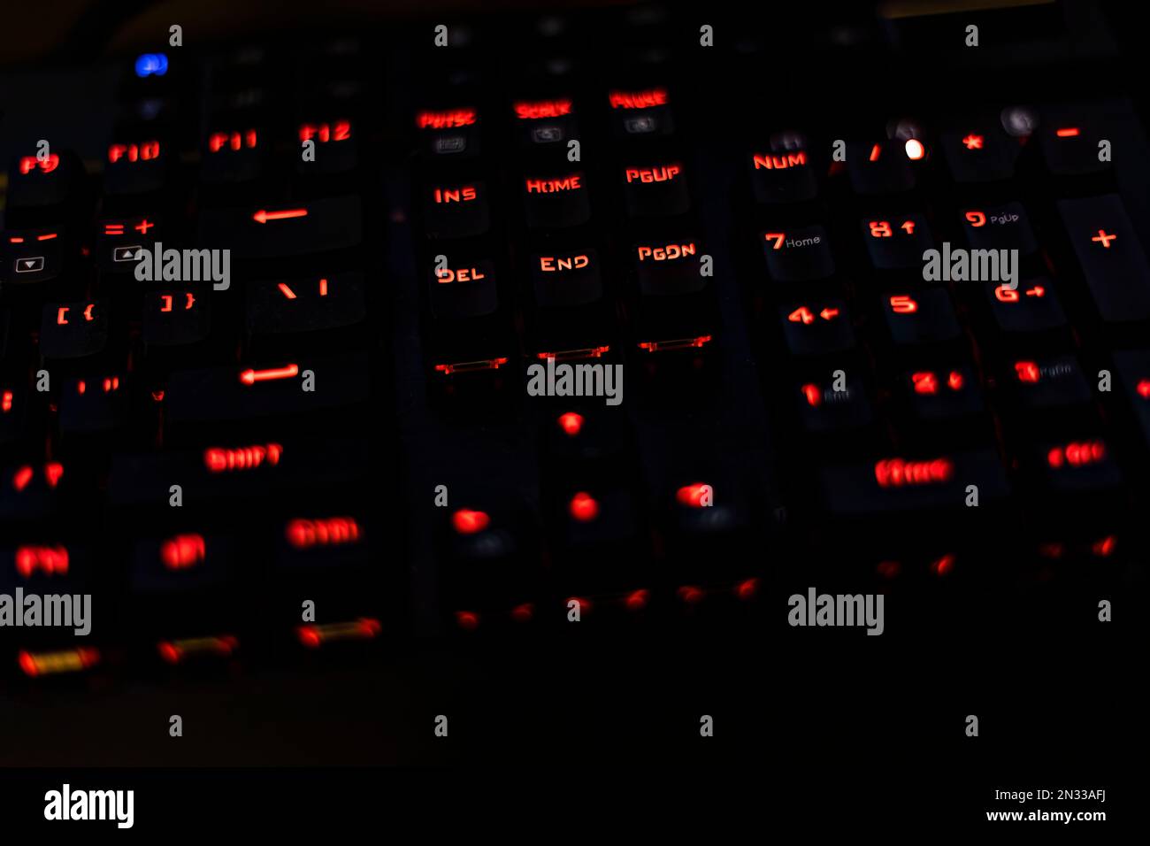 A sleek and stylish backlit gaming keyboard, perfect for gaming in the ...