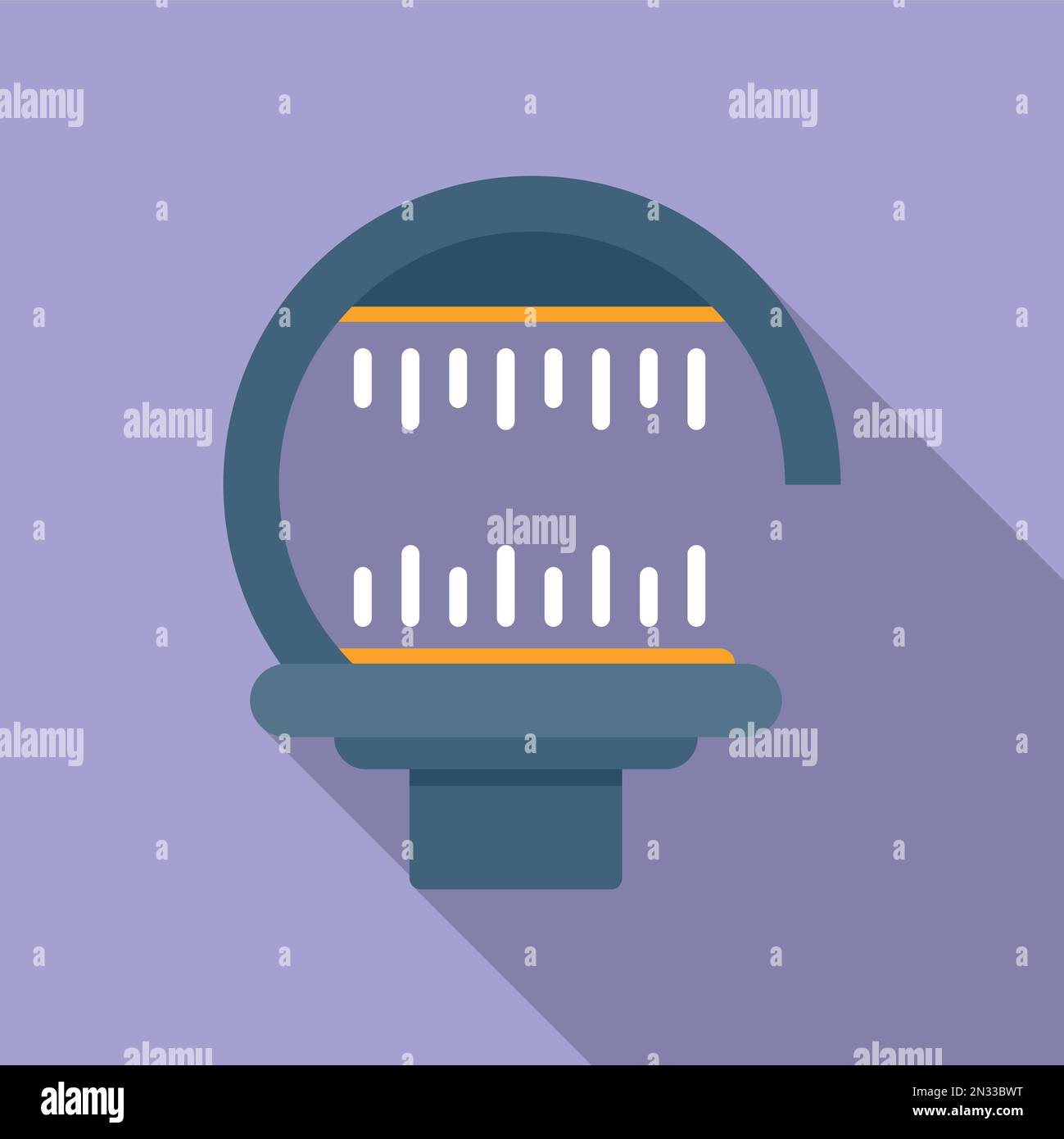 Solarium tanning icon flat vector. Sun bed. Skin beauty Stock Vector ...