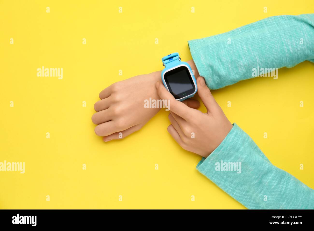 Boy stylish smart watch hi-res stock photography and images - Alamy