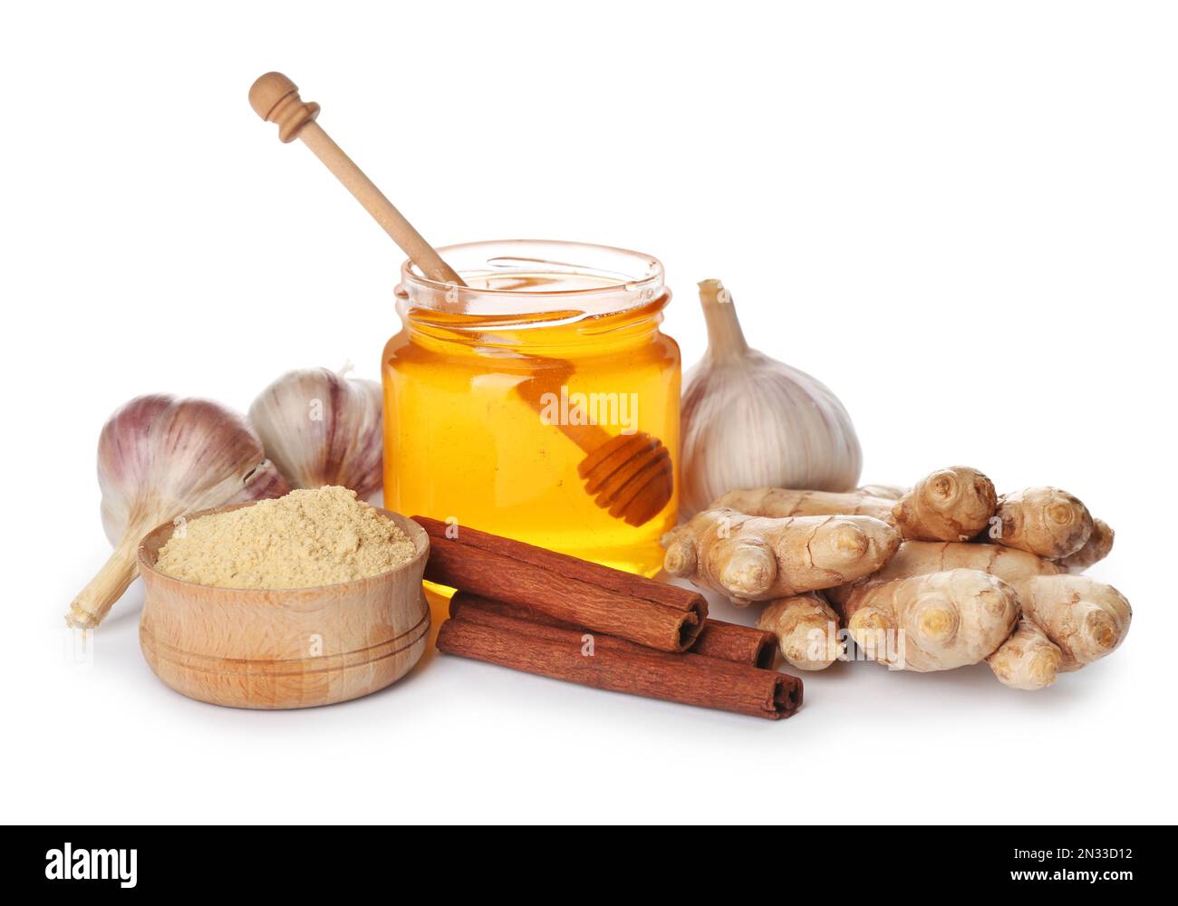 Composition with different natural antibiotics on white background ...