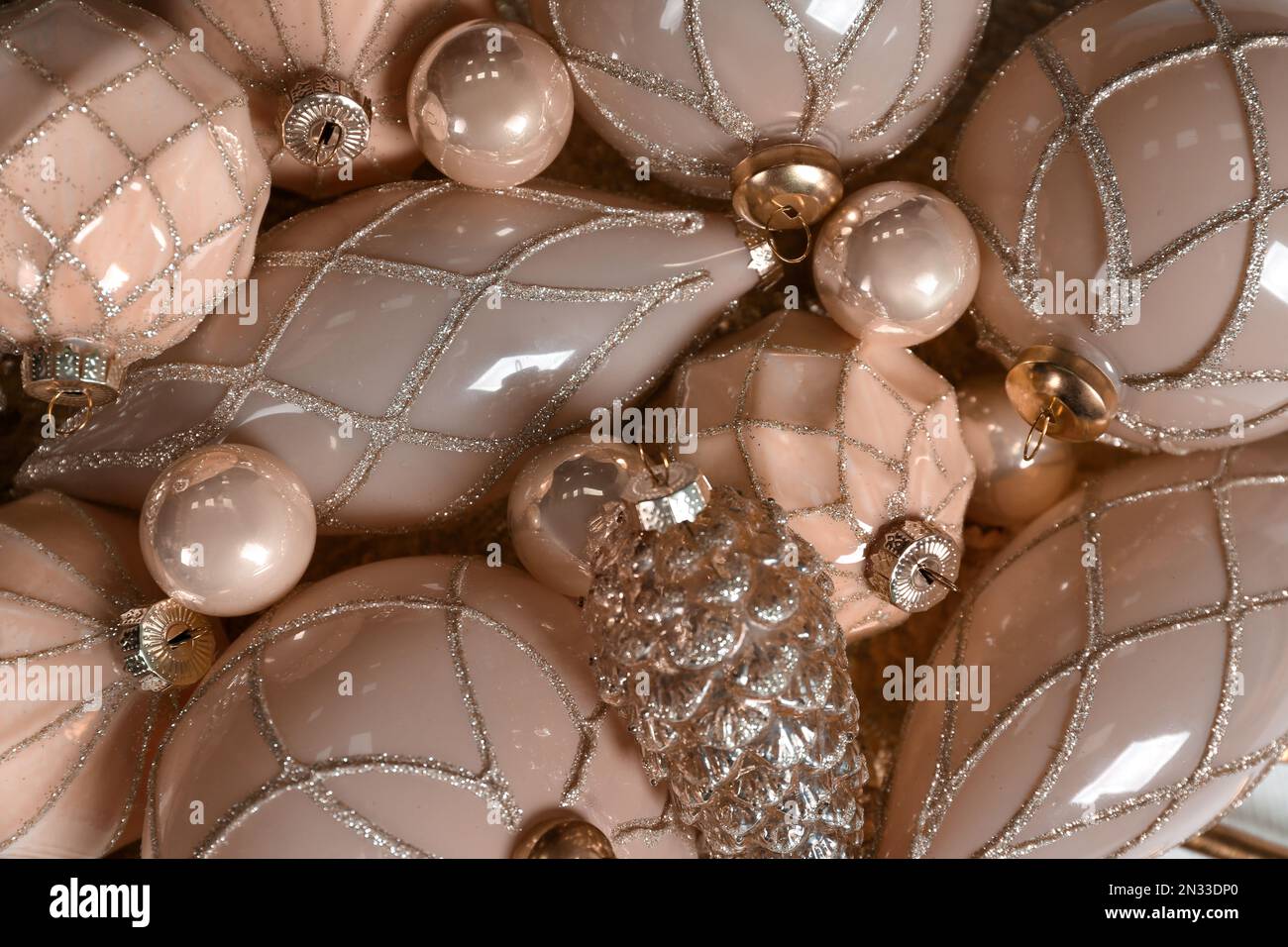 Beautiful christmas tree baubles hi-res stock photography and images ...