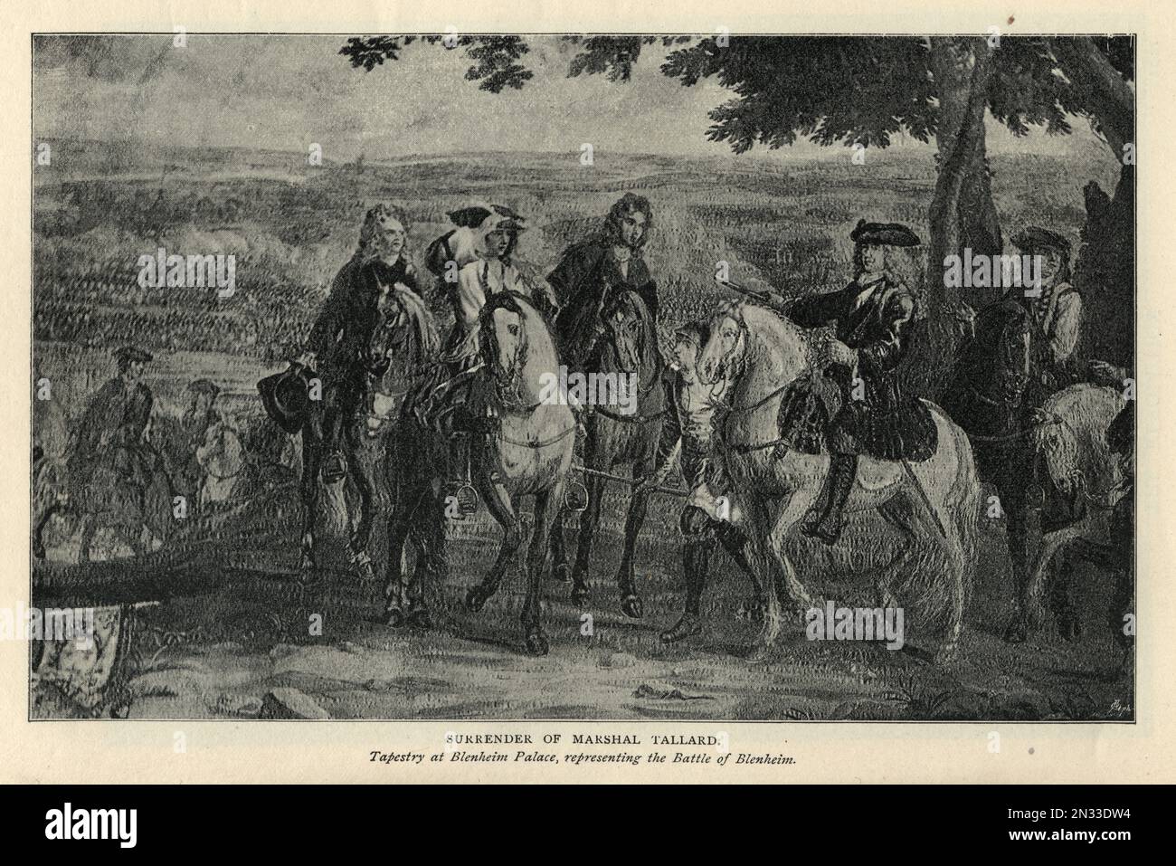 Surrender of Camille d'Hostun, duc de Tallard Marshal of France at the ...