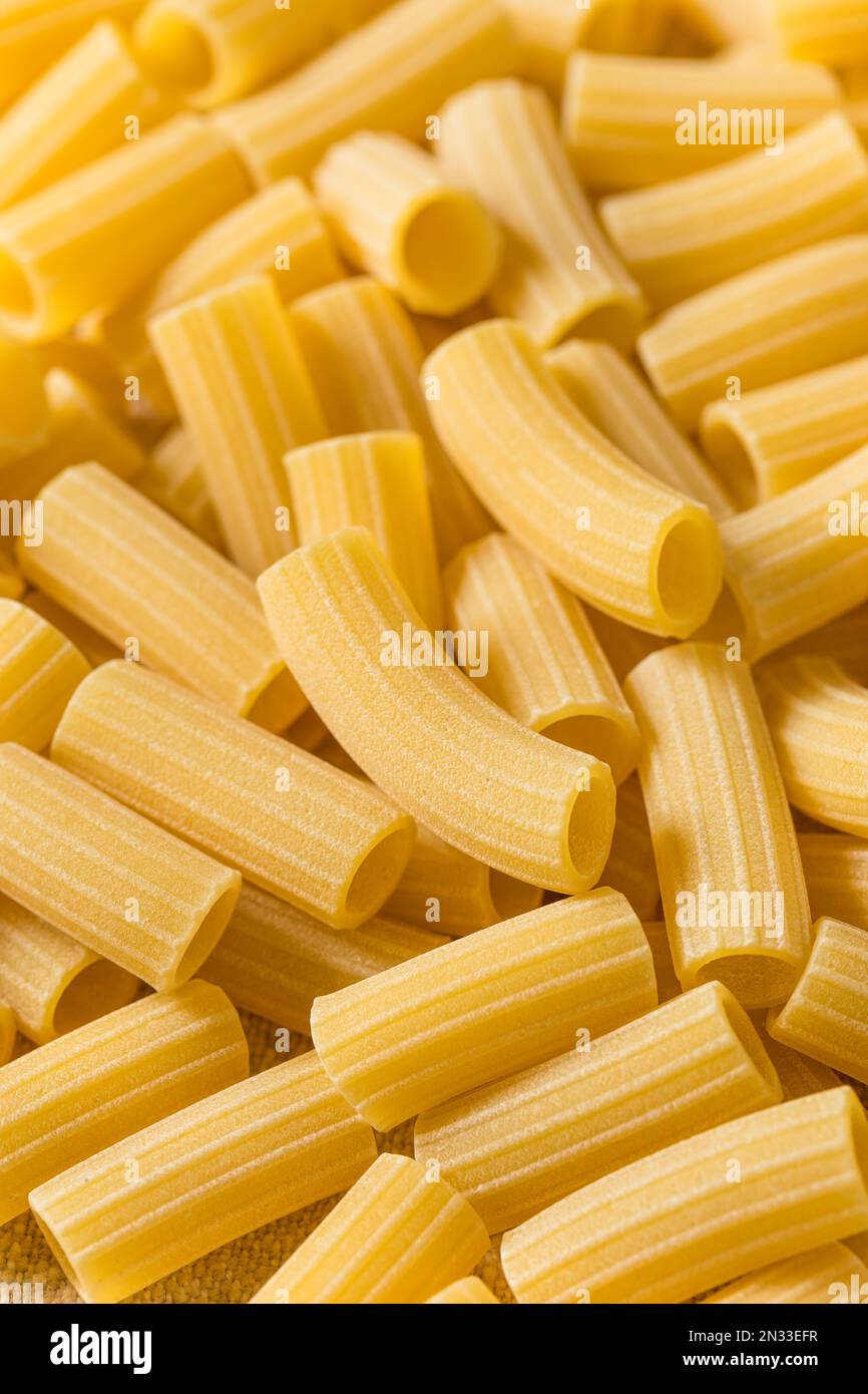 Dry Organic Durum Maccheroni Pasta in a Bowl Stock Photo - Alamy