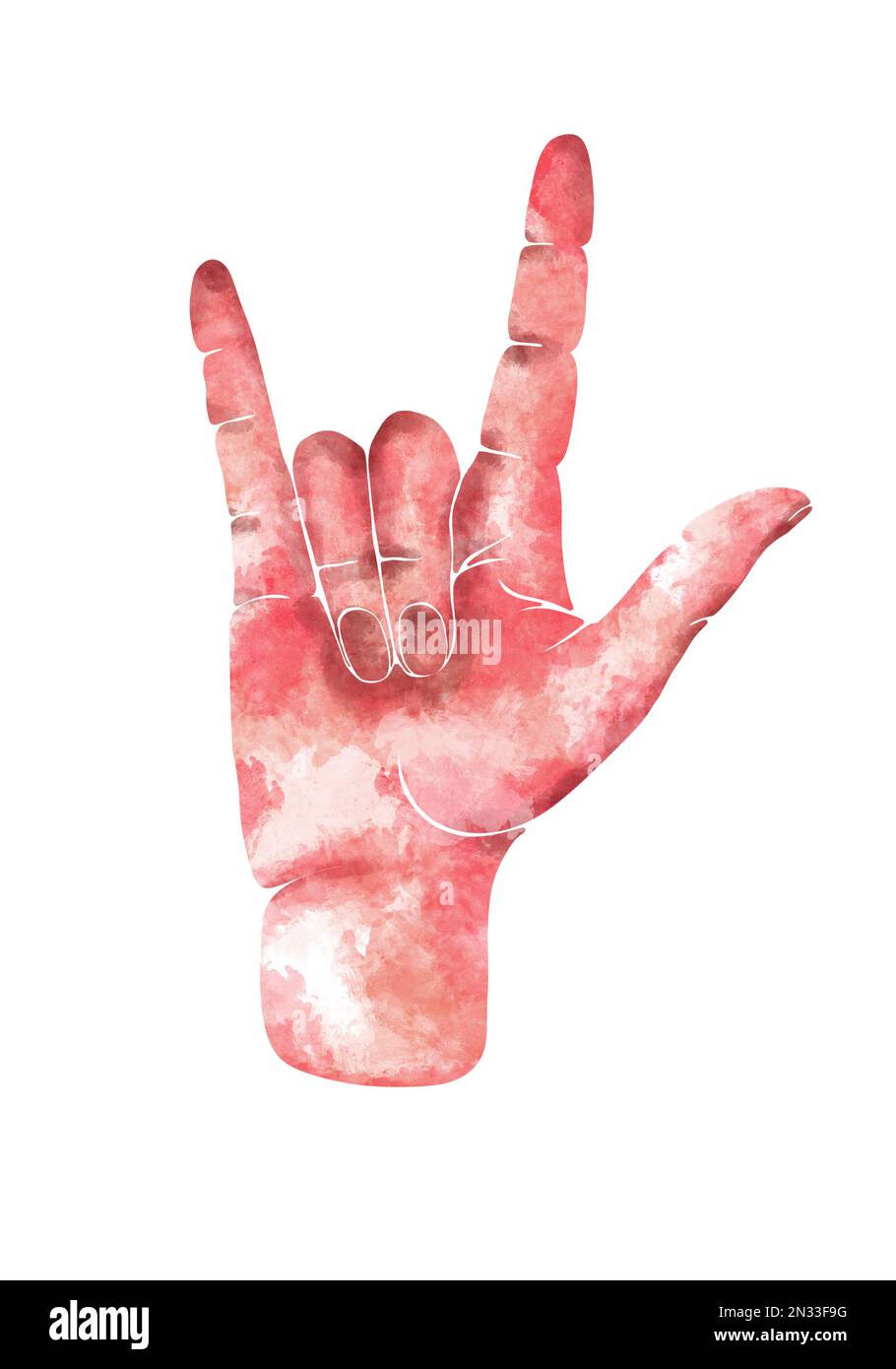 International gesture of love. I LOVE YOU in sign language. The concept ...