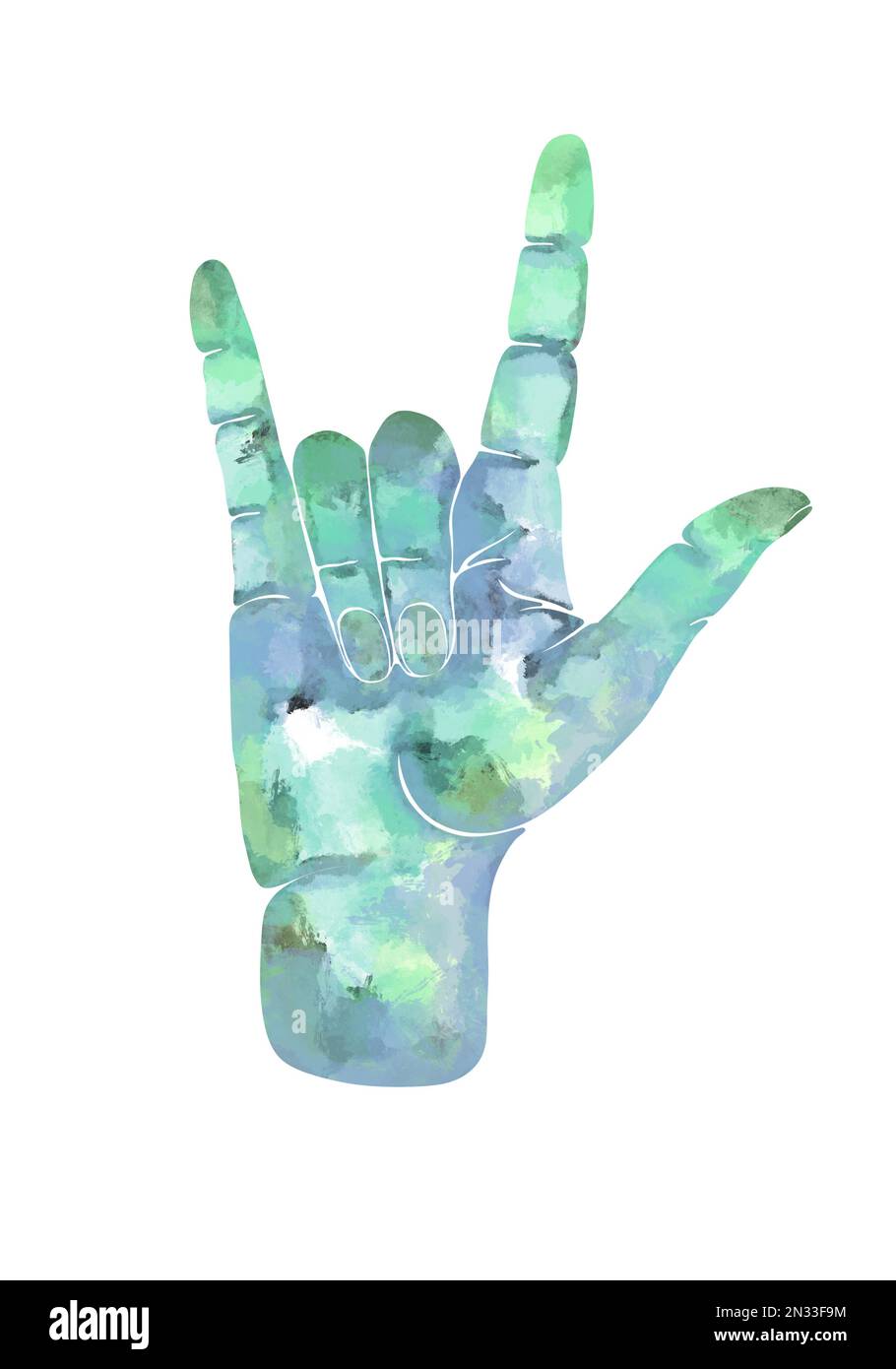 International gesture of love. I LOVE YOU in sign language. The concept ...