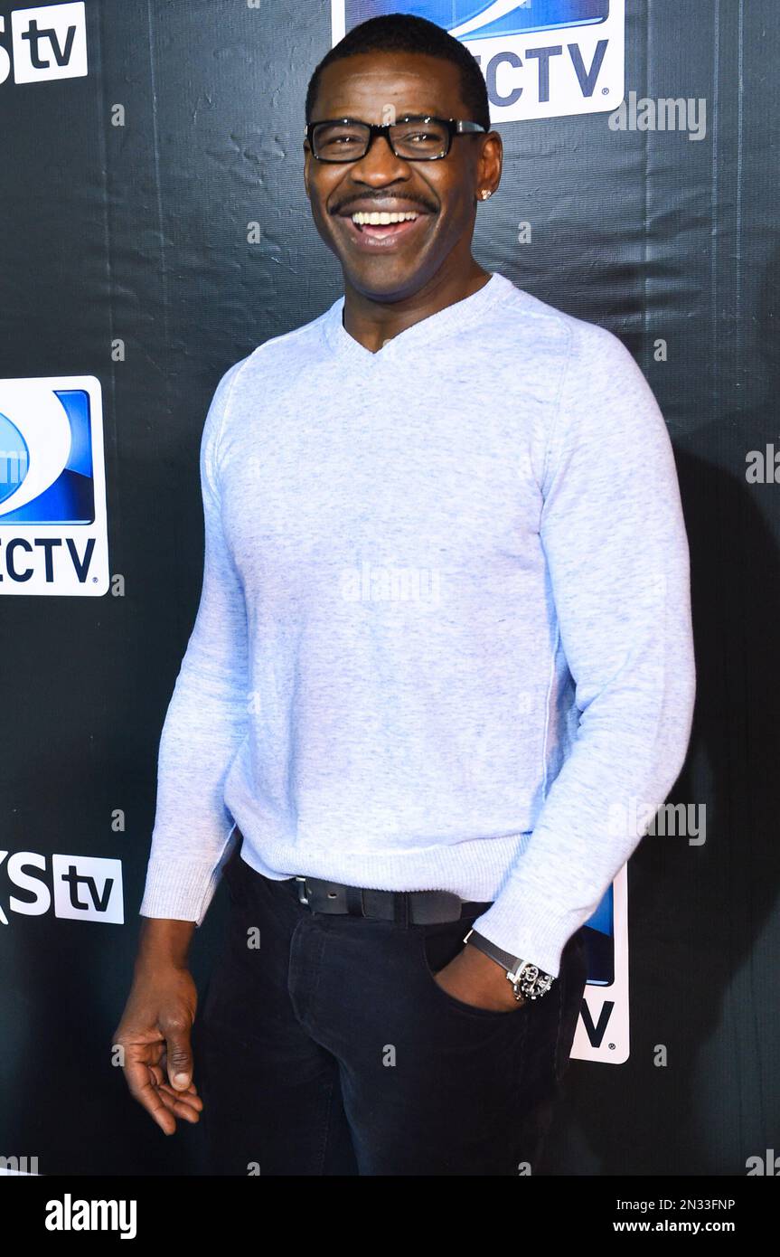 Michael Irvin arrives at the 2015 DIRECTV Super Saturday Night at the ...