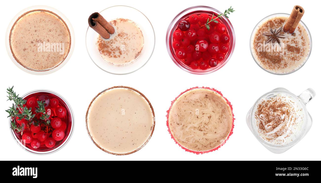 Alcohol cocktails banner set hi-res stock photography and images - Alamy