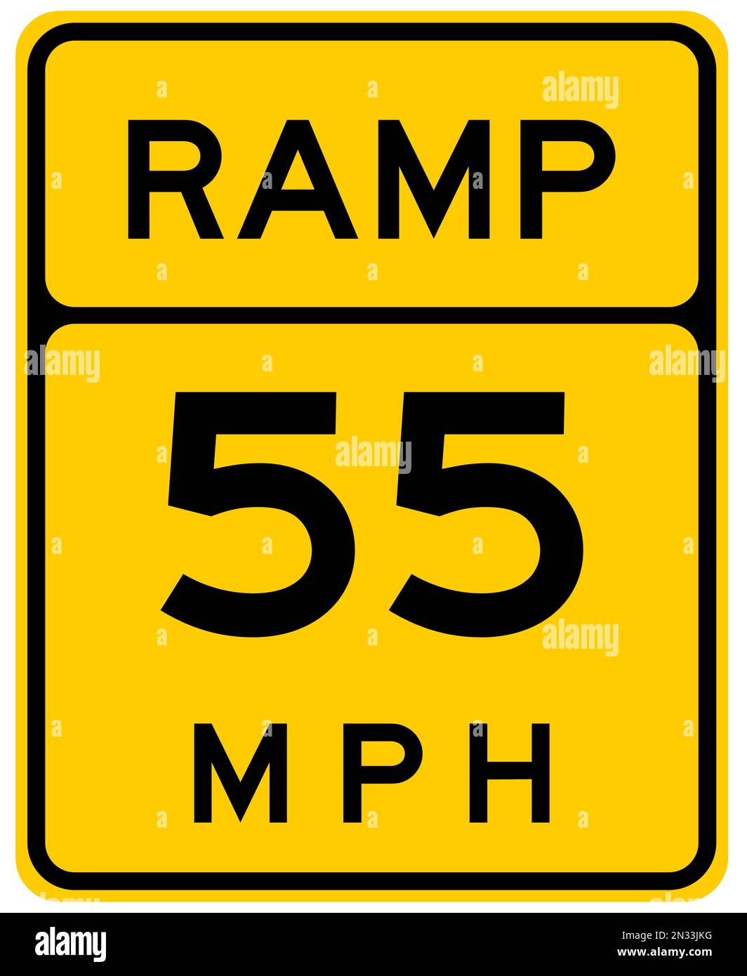 Advisory ramp speed warning sign Stock Photo - Alamy Advisory ramp speed warning sign Stock Photo - Alamy