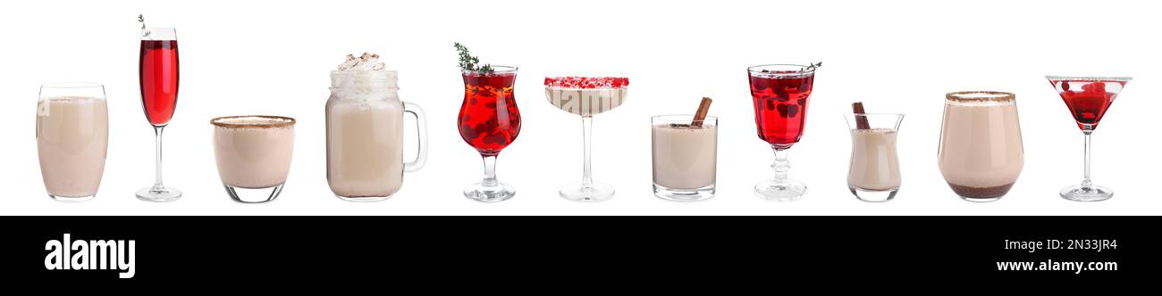 Cocktails banner set hi-res stock photography and images - Alamy