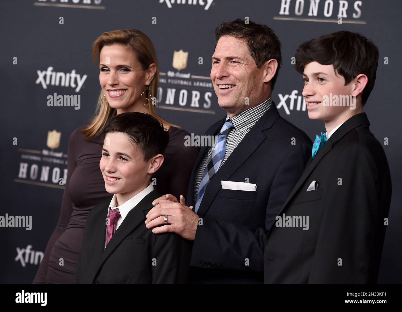 Former NFL player Steve Young, and Jackson Young, Barbara Graham Young ...
