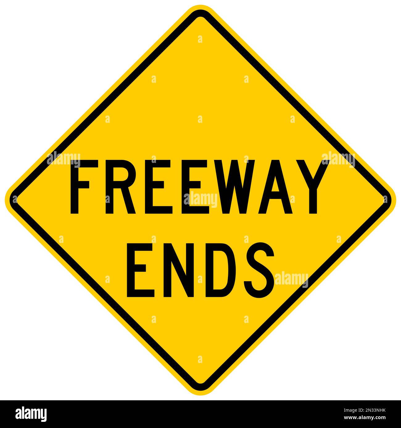 Road ends sign Cut Out Stock Images & Pictures - Alamy