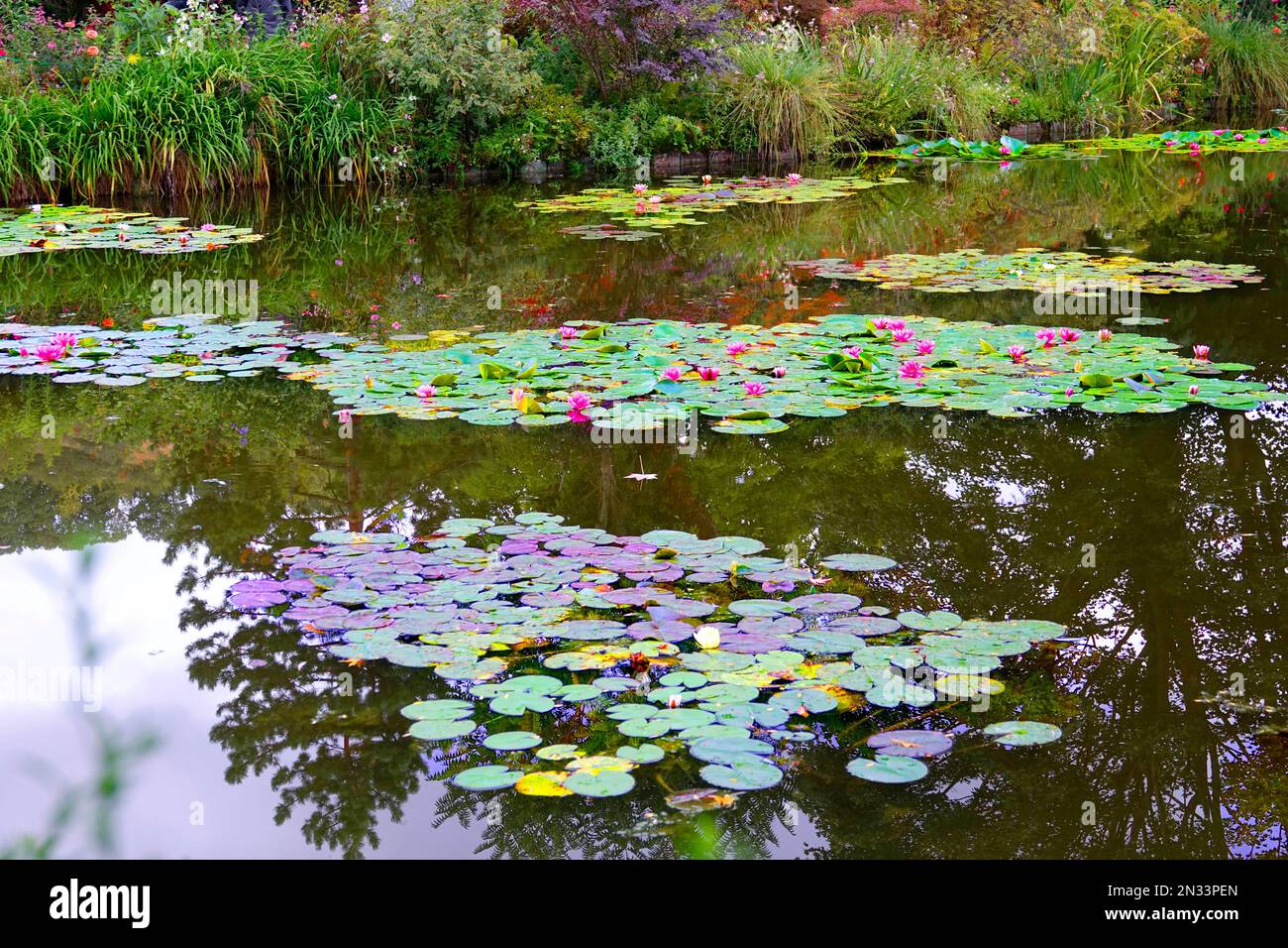 Claude Monet garden and home site Giverny Normandy France Stock Photo ...