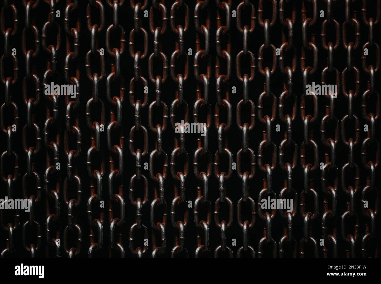 Rusty chains isolated on black background. Background of chains on a ...