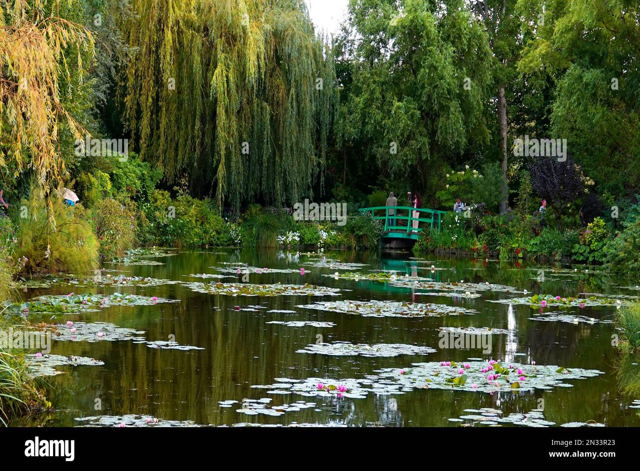 Claude Monet garden and home site Giverny Normandy France Stock Photo ...