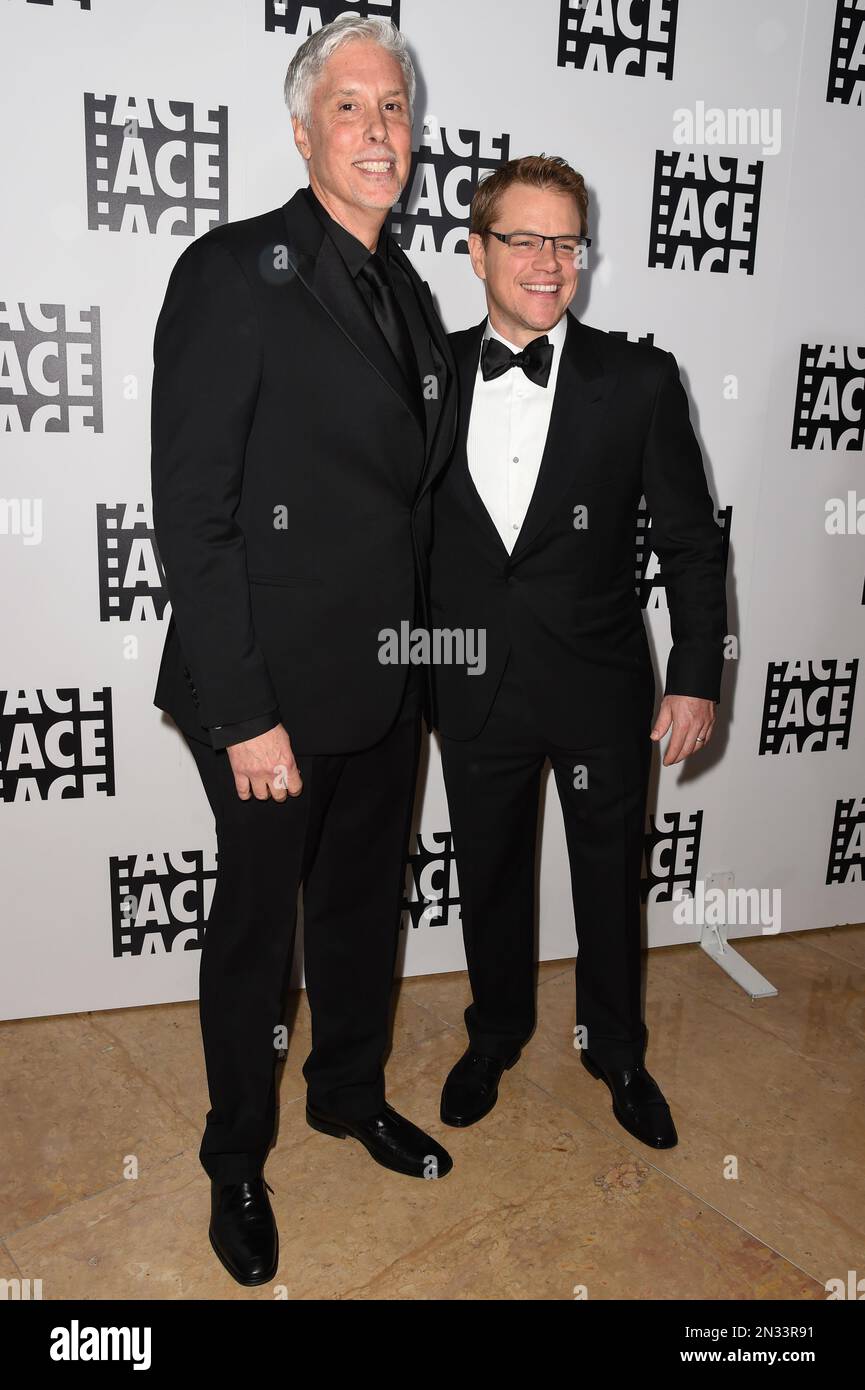 Christopher Rouse, left, and Matt Damon attend the 65th Annual ACE ...