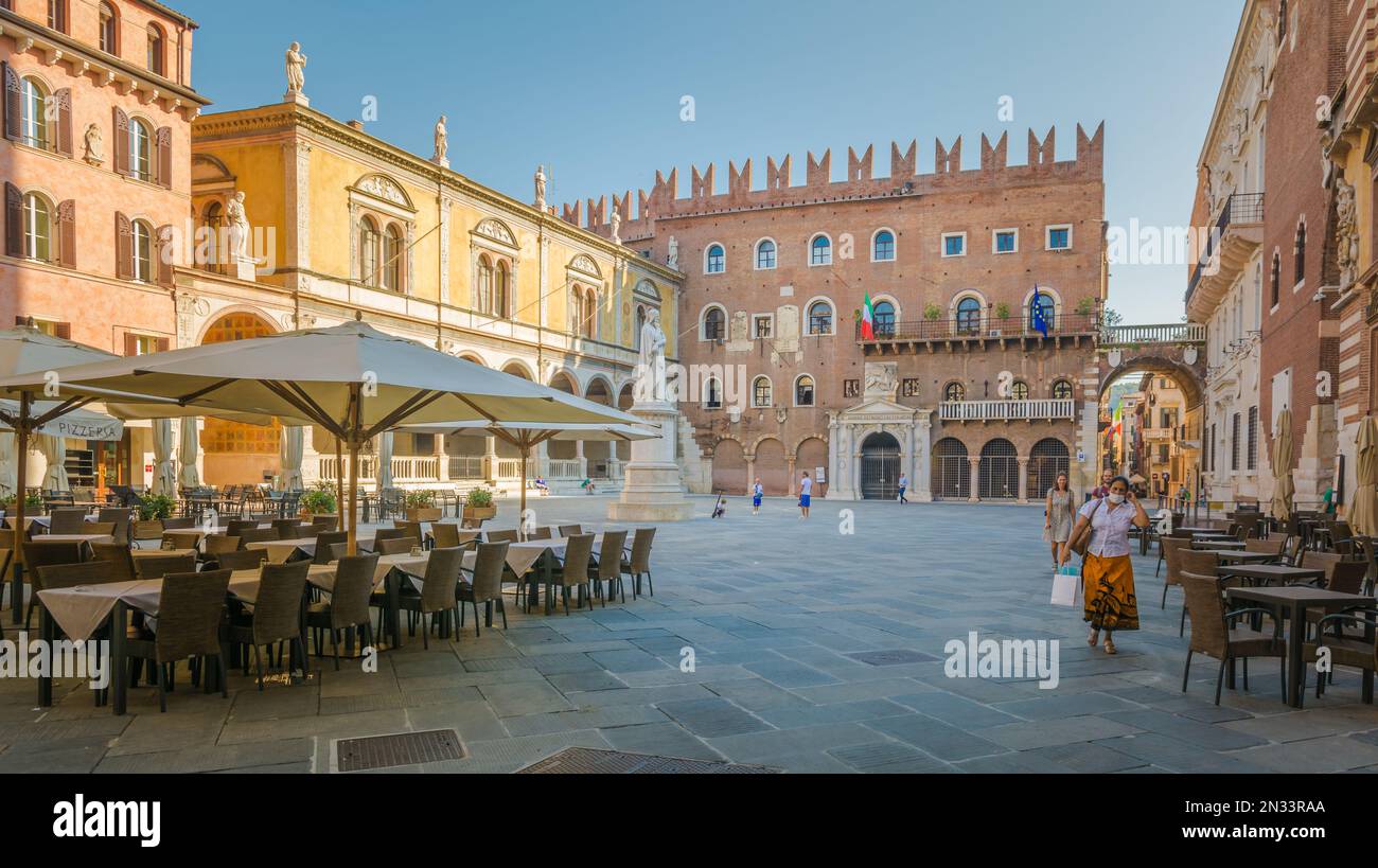 Piazza dei Signori is the civic and political heart of Verona, with the ...