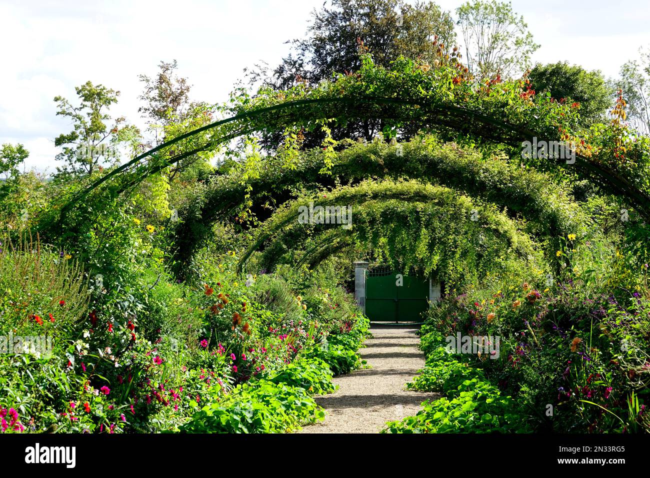 Claude Monet garden and home site Giverny Normandy France Stock Photo ...