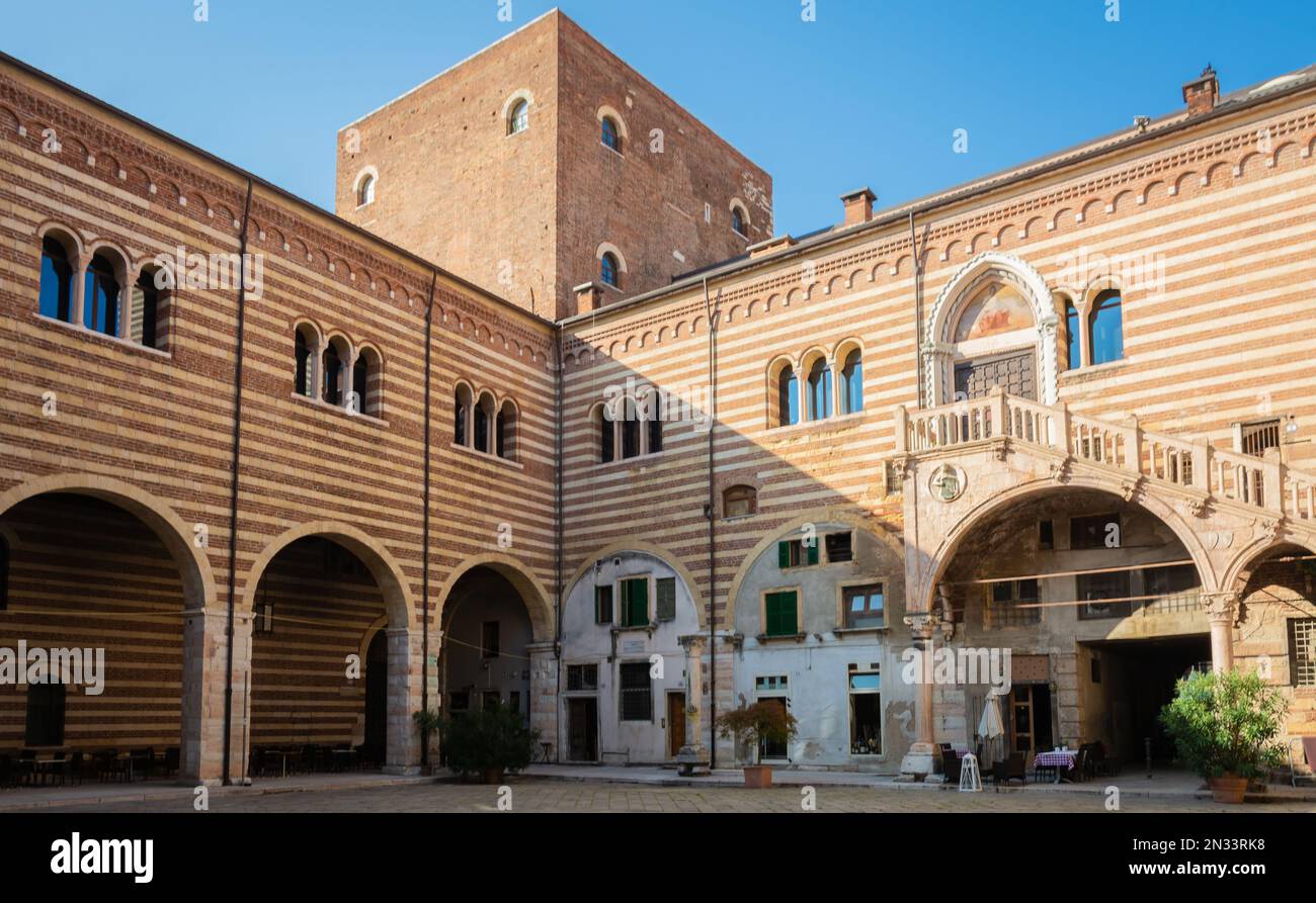 Palace of Reason (Palazzo della Ragione), historic Palace of Verona ...
