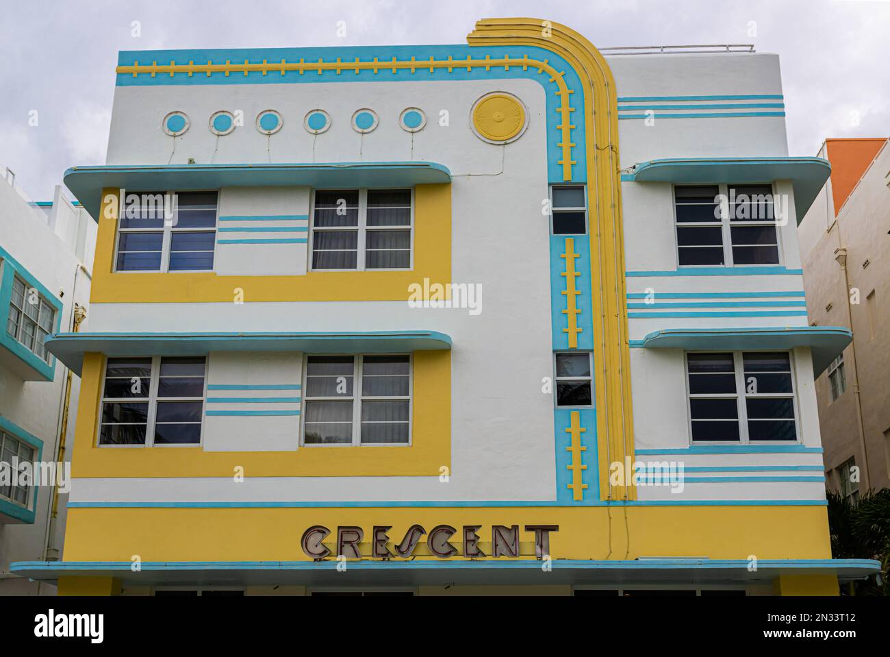 Art Deco Designed Hotel on Historic Ocean Drive, Miami Beach, Florida ...