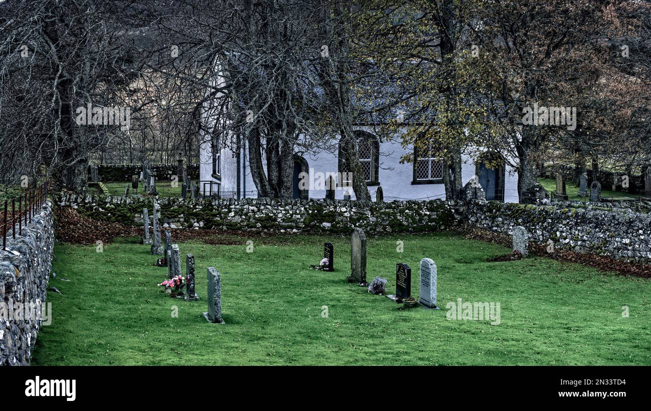 Croick church and graveyard Stock Photo - Alamy