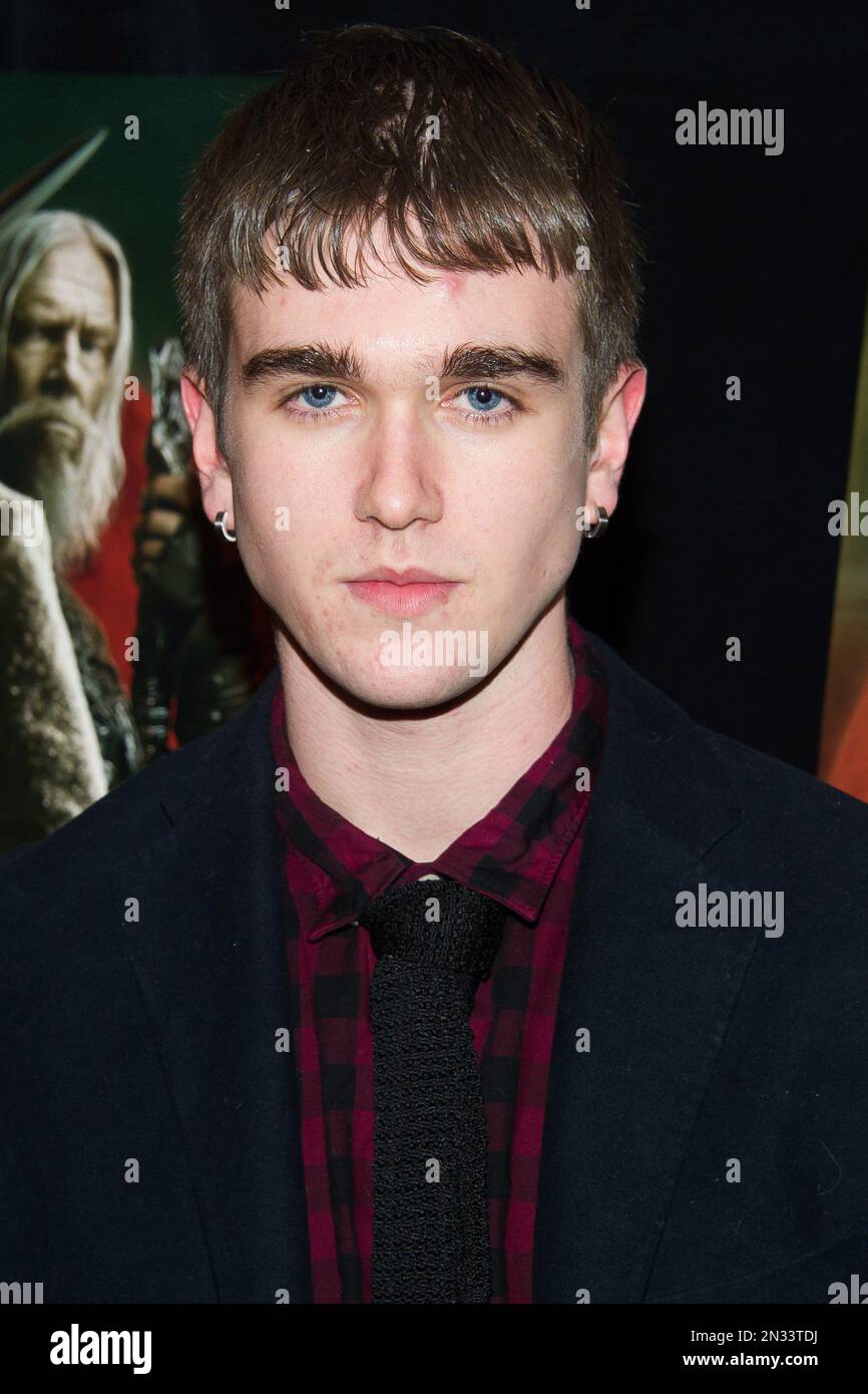Gabriel Day-Lewis attends a "Seventh Son" screening on Friday, Jan. 30 ...