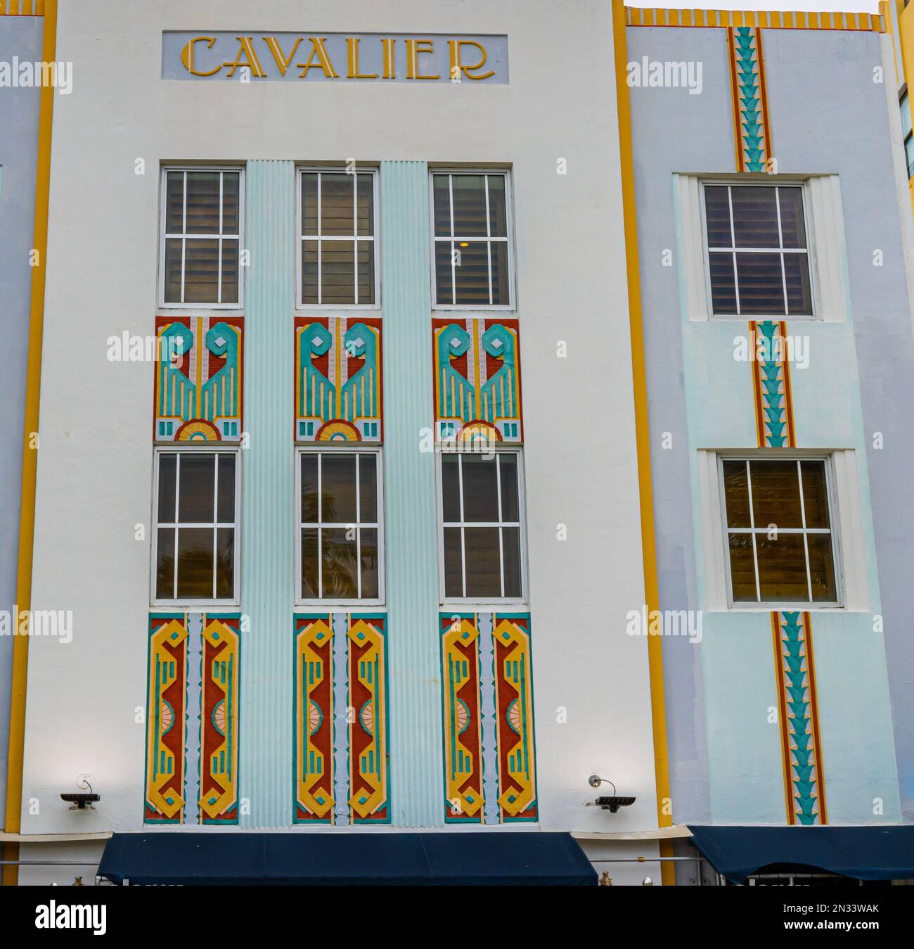 Art Deco Designed Hotel on Historic Ocean Drive, Miami Beach, Florida ...