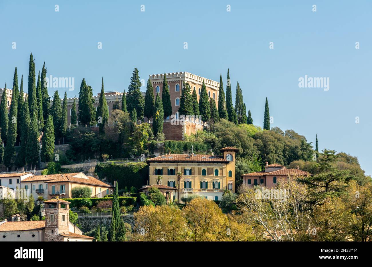 San peter castle at verona hi-res stock photography and images - Alamy