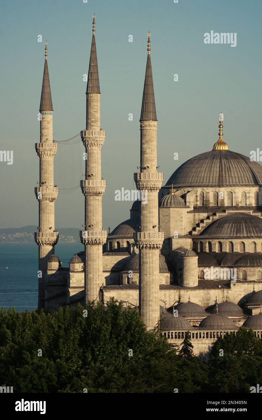 Sultanahmet Blue Mosque in Istanbul, Turkey, Turkiye Stock Photo - Alamy