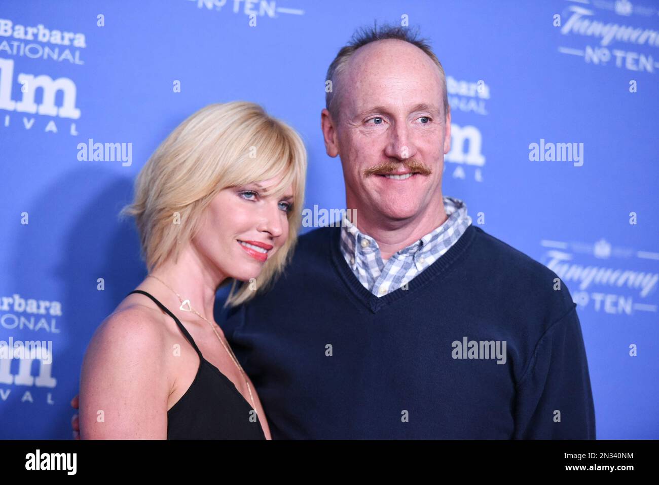 Morgan Walsh, left, and Matt Walsh arrive at the 30th Santa Barbara ...