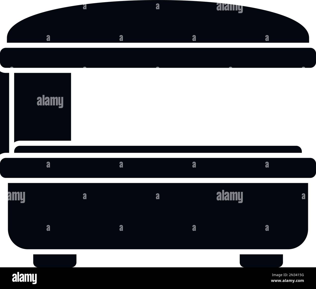 Solarium icon simple vector. Tan bed. Sun spa Stock Vector Image & Art ...
