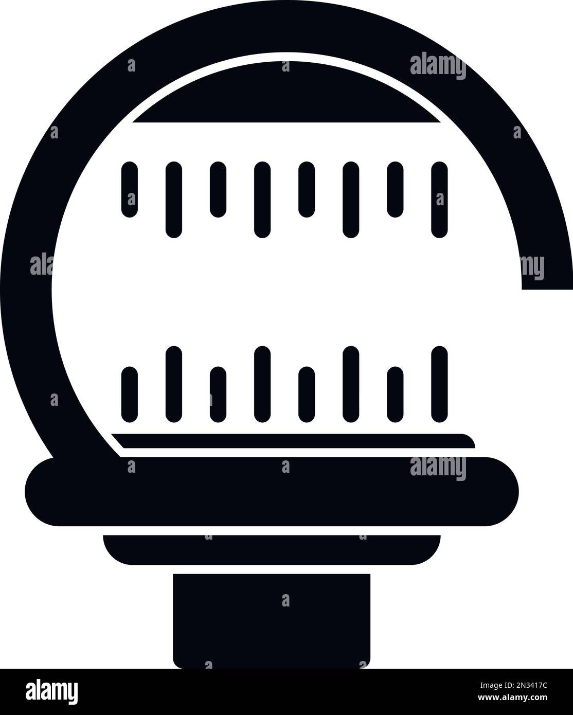 Solarium tanning icon simple vector. Sun bed. Skin beauty Stock Vector ...