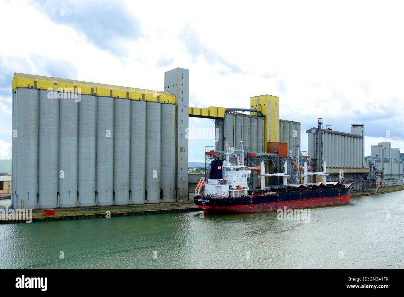 Shipping port Rouen is a city on the River Seine in northern France. It ...