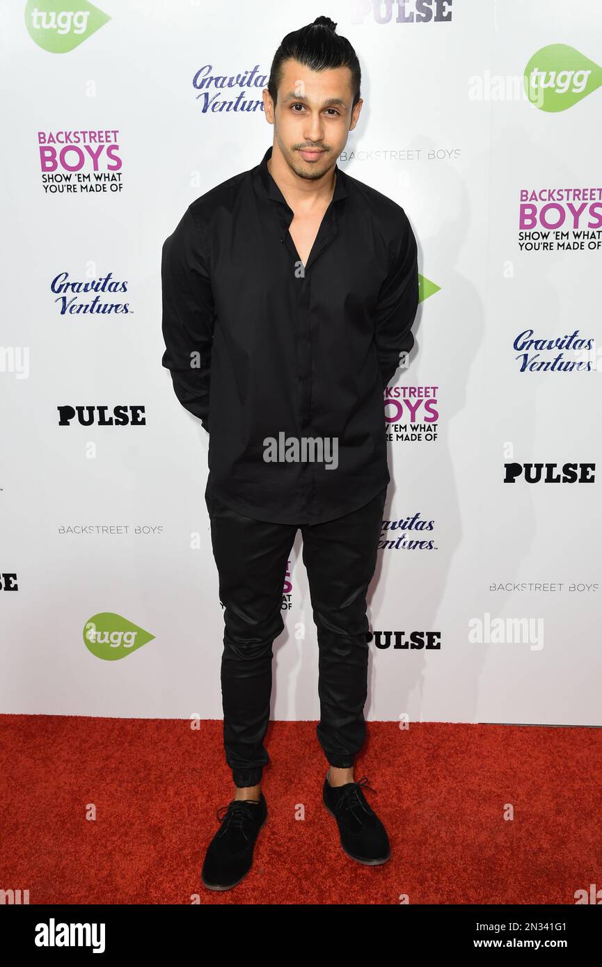 Erik-Michael Estrada arrives at the “Backstreet Boys: Show ‘Em What You ...