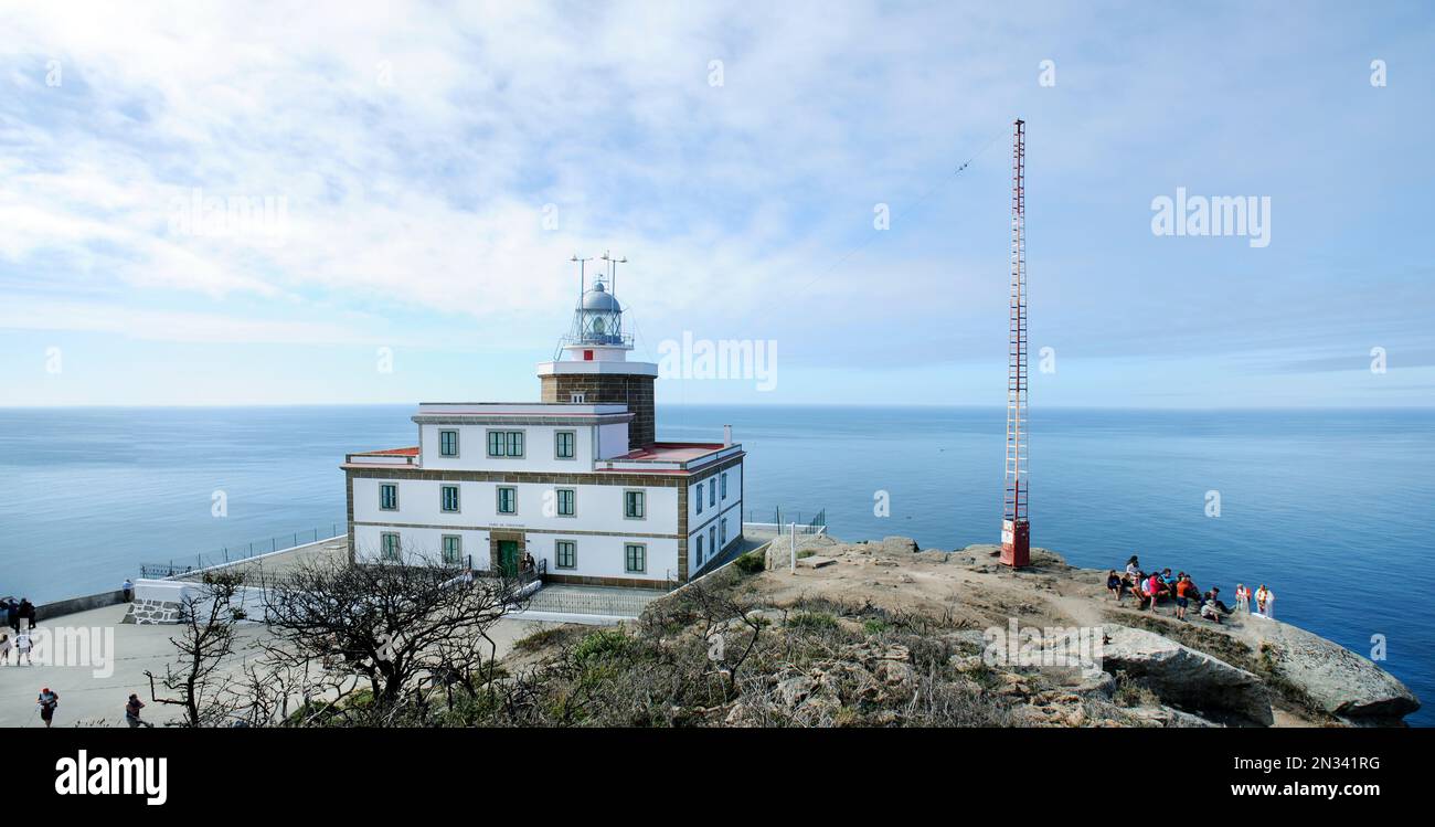 Lighthouse of Cape Finisterre. Finisterre.Coruña province.Spain. Camino ...