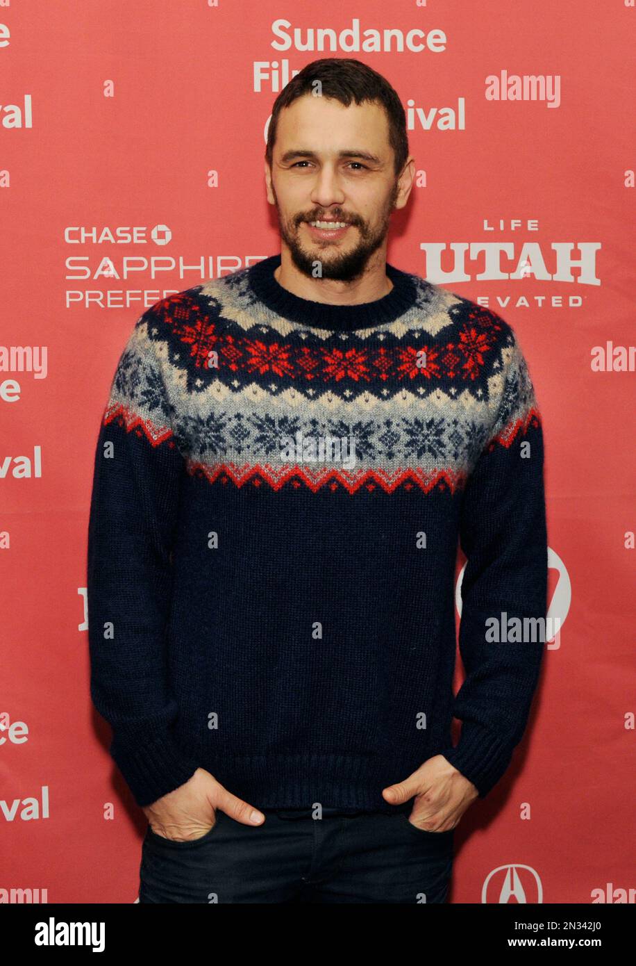 James Franco, a cast member in "I Am Michael," poses at the premiere of ...