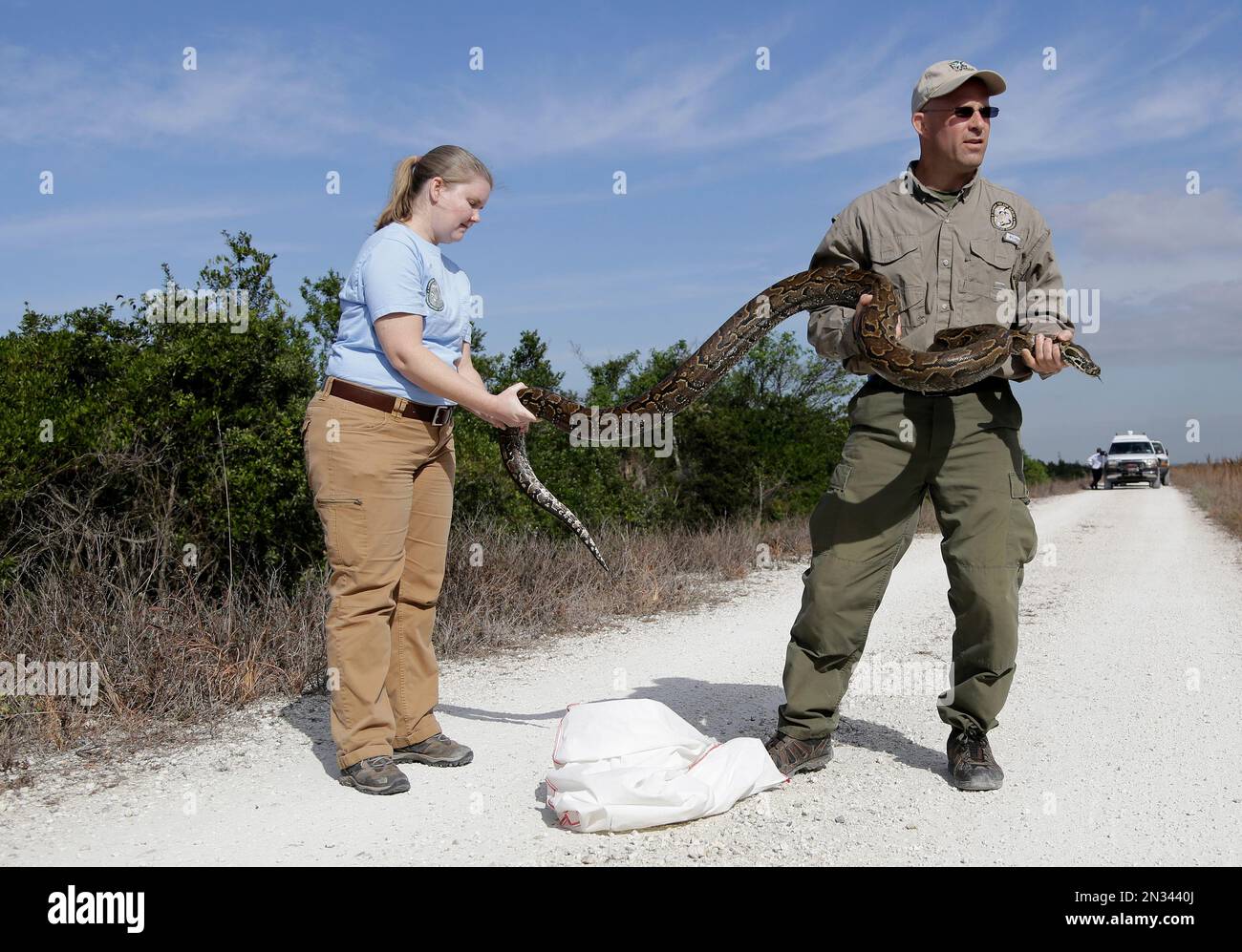 Jenny Ketterlin Eckles, left, and Edward Mercer, right, nonnative ...