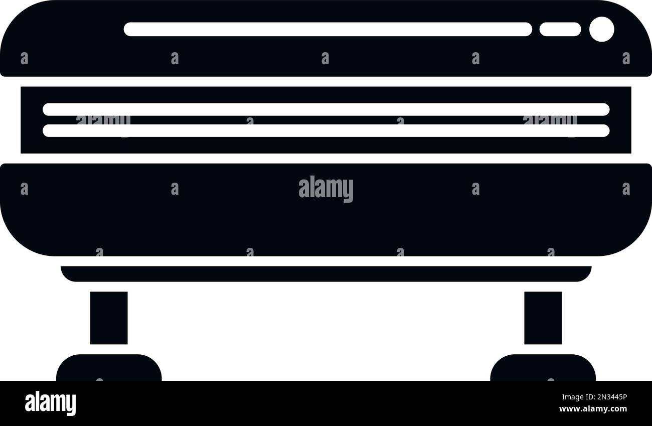 Skin solarium icon simple vector. Tan bed. Beauty salon Stock Vector ...