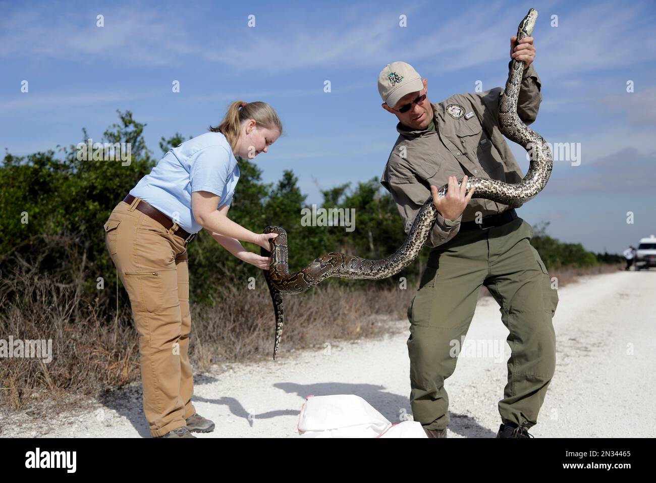 Jenny Ketterlin Eckles, left, and Edward Mercer, right, nonnative ...