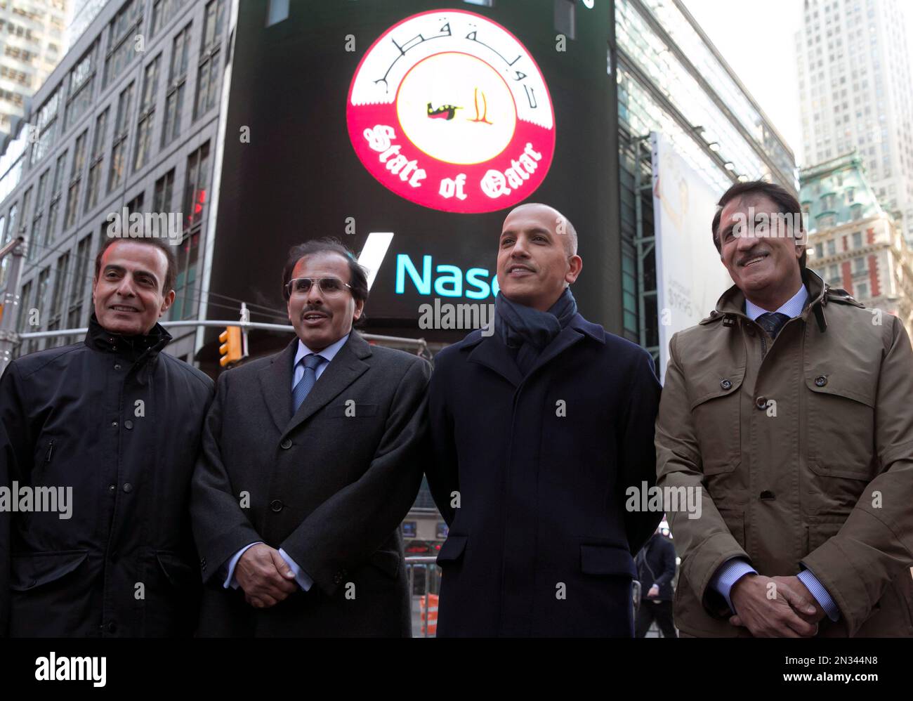 A delegation from Qatar, led by Finance Ali Sheriff Al Emadi, third ...